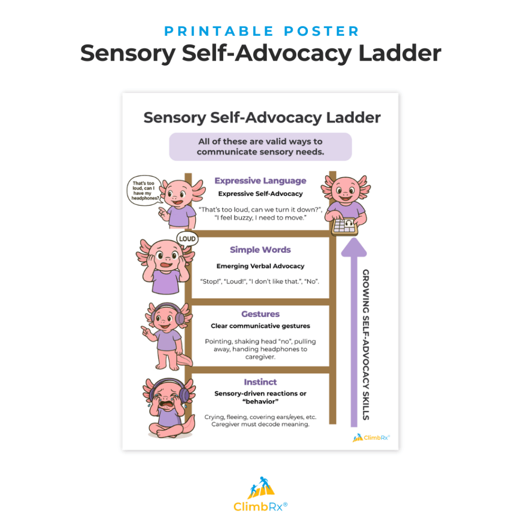 Sensory Self-Advocacy Ladder Poster – Think Sensory
