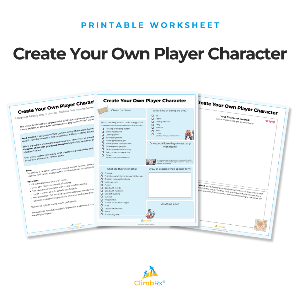 Create Your Own Player Character - Think Sensory